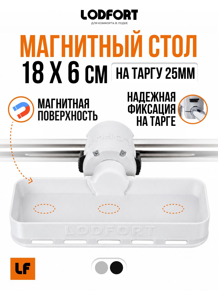 Магнитный стол LODFORT на таргу 25 мм, магнитная поверхность, 186 см, надежная фиксация, вес 250 г