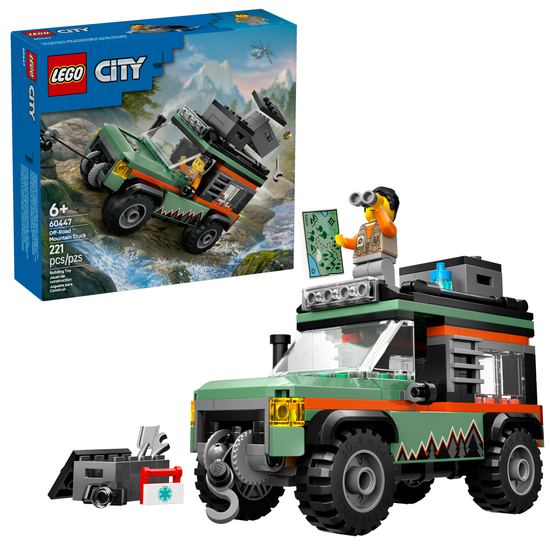 Лего. Конструктор City. Горный внедорожник 4x4, 221 деталь. Lego