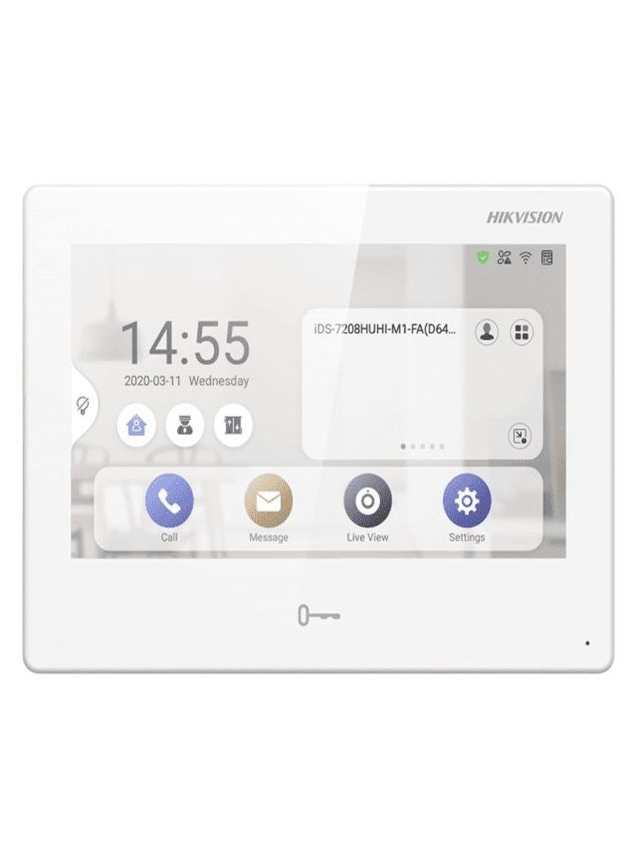 Домофон для квартиры Hikvision, видеодомофон DS-KH9310-WTE1 (B)