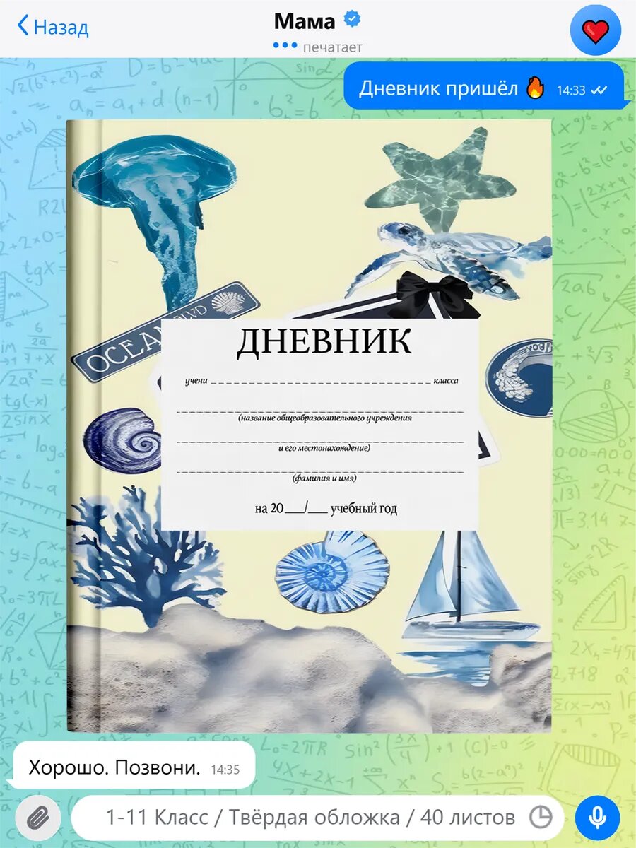 Школьный дневник с принтом y2k pinterest