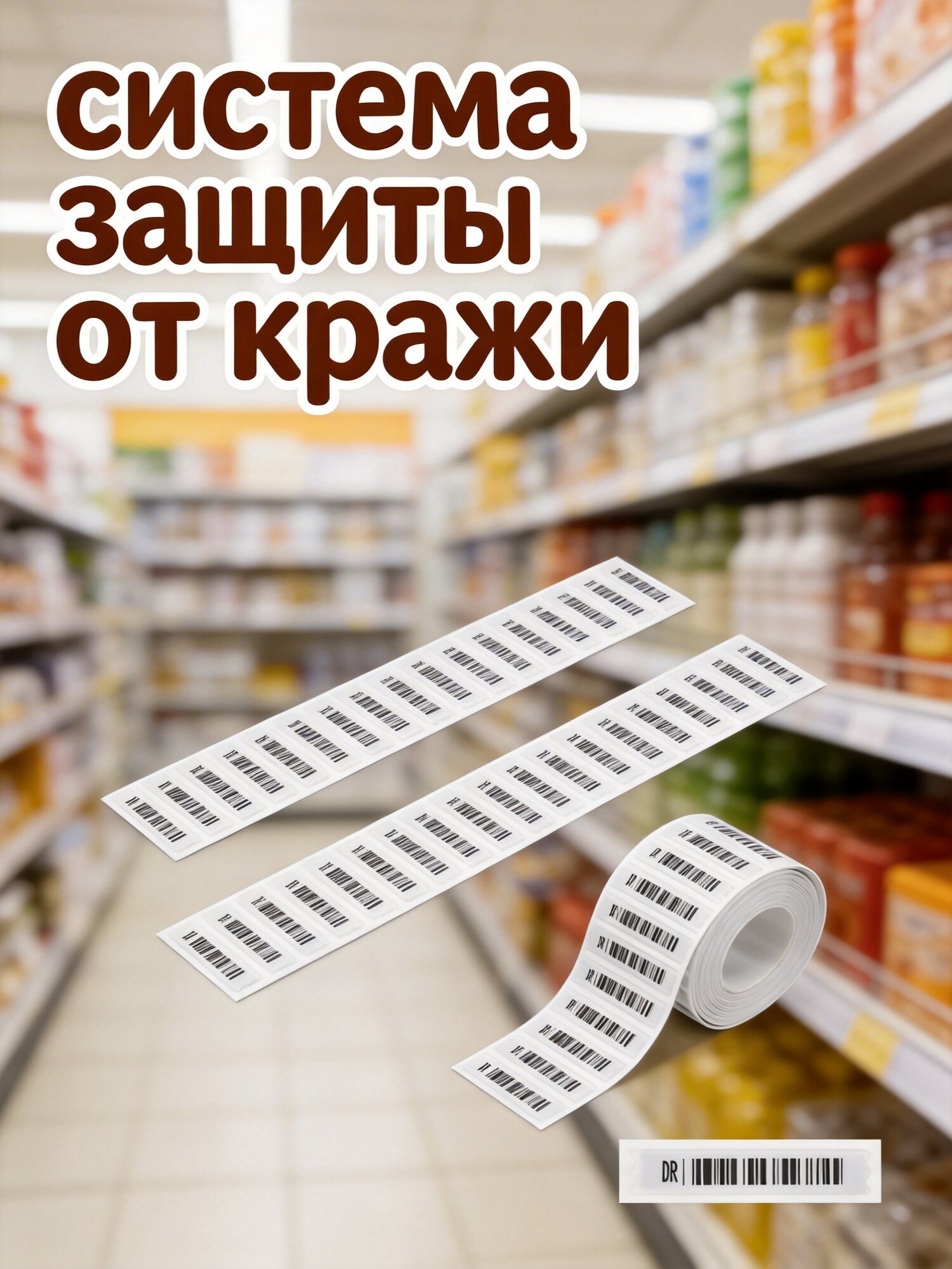 108 Шт Наклейки Антивор Магнитные Метки Для Супермаркета И Магазинов Размер 4 50X1 10X0 20CM