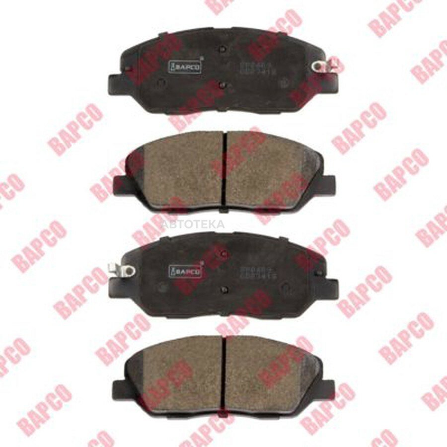 Колодки тормозные дисковые передние BAPCO BP0609