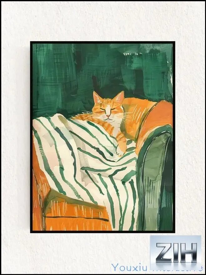Постер "Sleeping Cat", 70х50 см