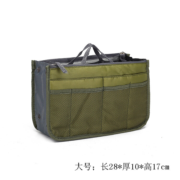 Новый органайзер-сумка 2026 года в корейском стиле с двойной молнией, шелковая хлопковая косметичка, сумка для