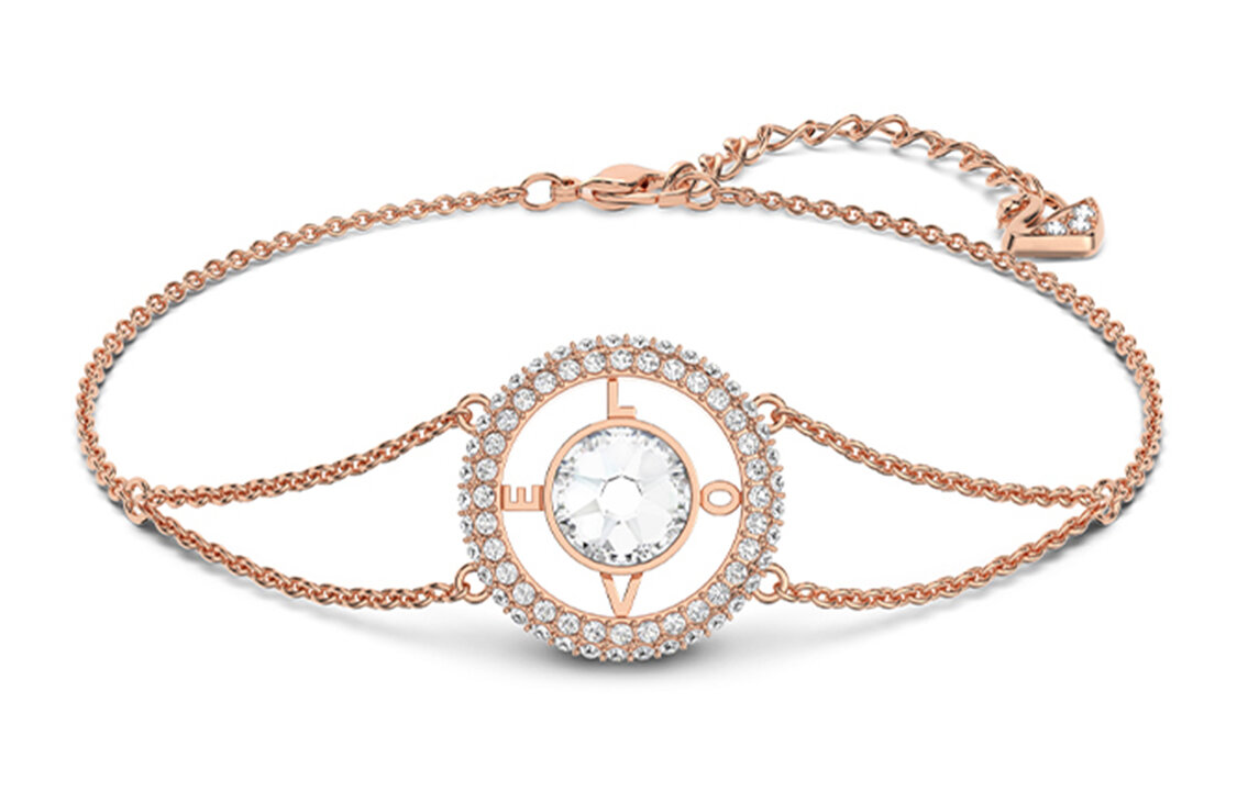 Браслет-манжета, кристаллы Swarovski