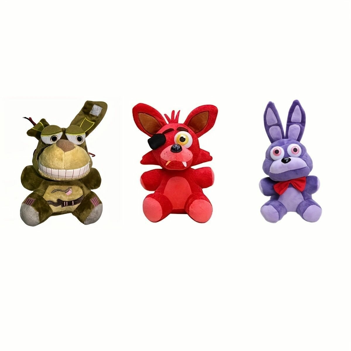 Набор 5 мягких игрушек - Аниматроники 5 ночей Зеленая Цирковой малыш Funtime Foxy Эннард Плюш Ballora Plush Funtime) 20 см (Five Nights FNA)