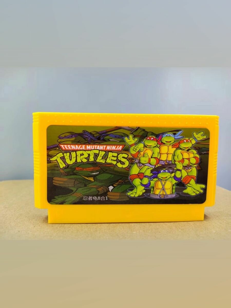 Картридж для 8 бит сборник 8 игр : TURTLE 1-4/ SUPER TURTLE 1-4 (без коробки) 8 бит сборник без коробки
