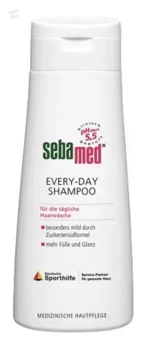 Sebamed Шампунь для волос, 200 мл, для ежедневного применения, для всех типов волос, очищающий