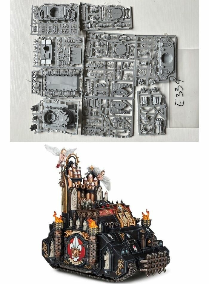 Экзорцист Сестёр Битвы (артиллерийский танк) (Смола, Литье) warhammer 40000 миниатюры / Exorcist Sisters of Battle Adeptus Sororitas