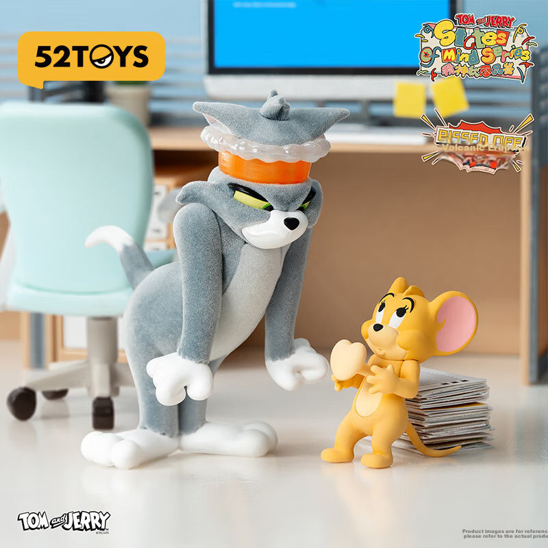 52TOYS Том и Джерри Собрание фигурок в тематическом слепом боксе, 8 штук, подарок на Новый год Форма：Сборник фигурок по