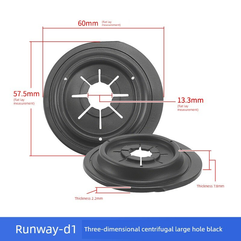 Универсальный чехол для отверстия лобового стекла автомобиля - Runway-D1 3D центробежное большое отверстие черный для