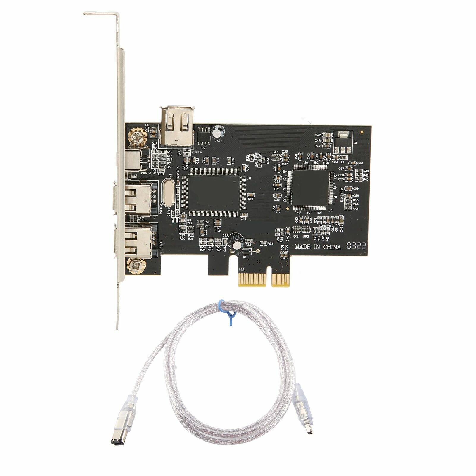 PCIE 1 3 IEEE1394A Full-Duplex DV-видео