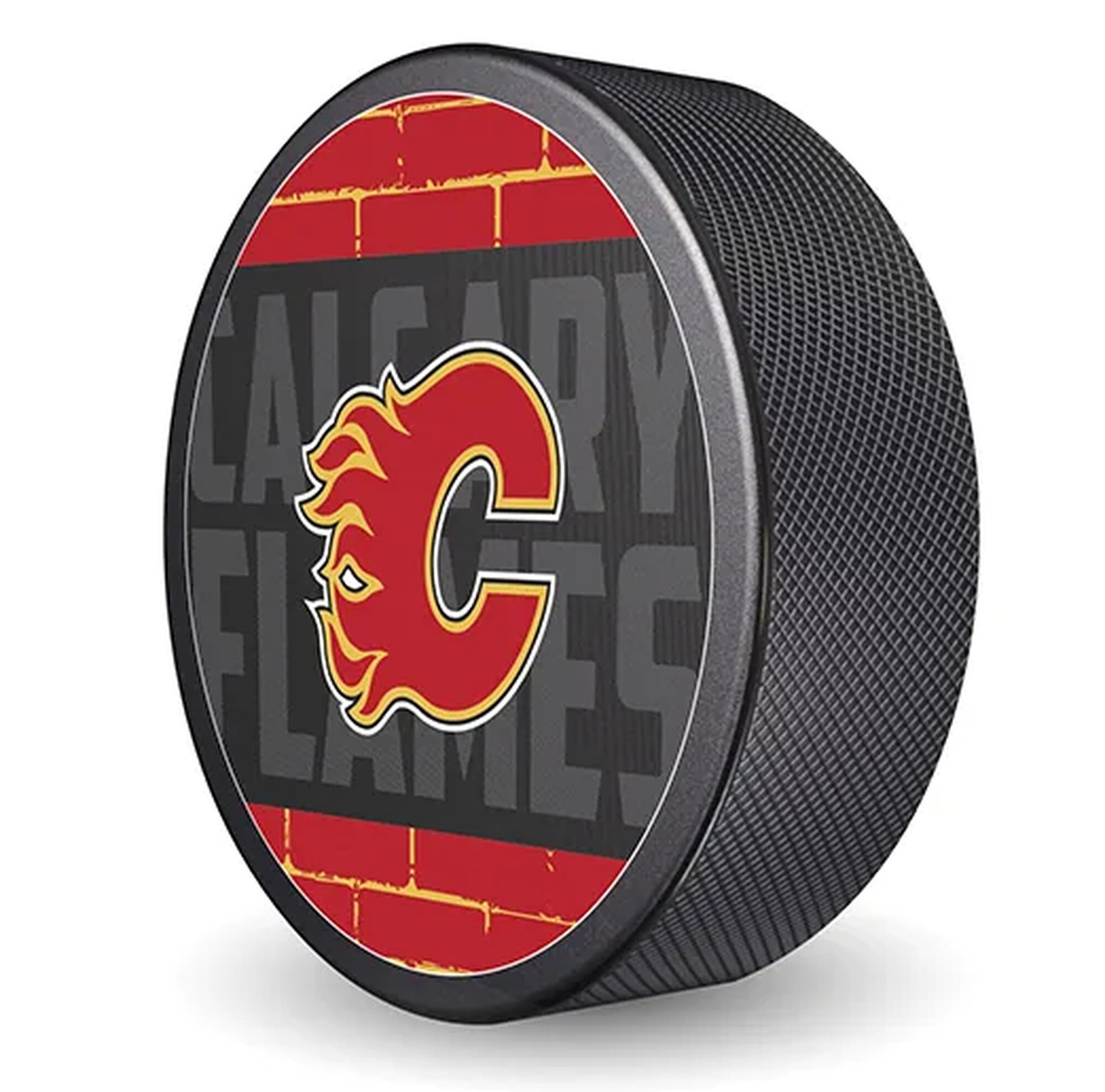 Шайба Rubena NHL 2023 Calgary Flames, резина, 76 мм, цвет черный