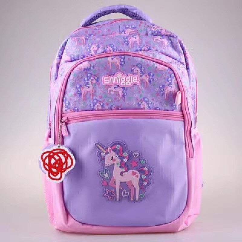 Школьный рюкзак Smiggle, цвет: Фиолетовый с розовым