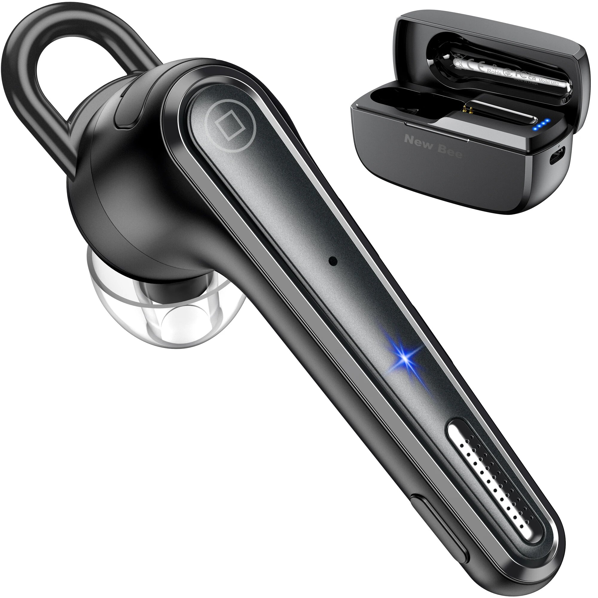 New Bee Bluetooth-гарнитура M52 с зарядным боксом