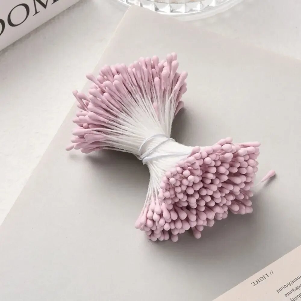 Искусственные пестики для цветов Pink -1, 400 шт