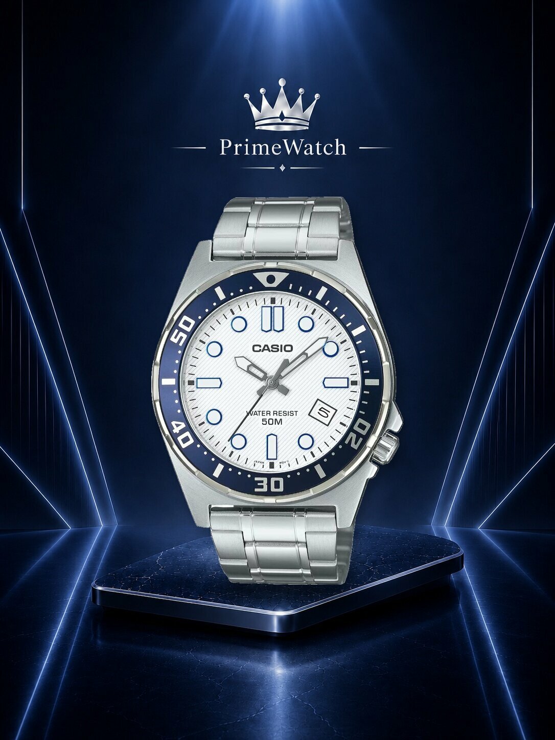 Наручные часы CASIO Collection, серебряный/белый