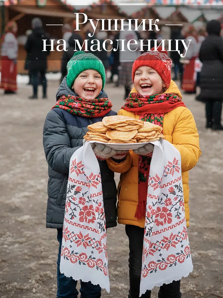 Платок , красный/белый — фото 1