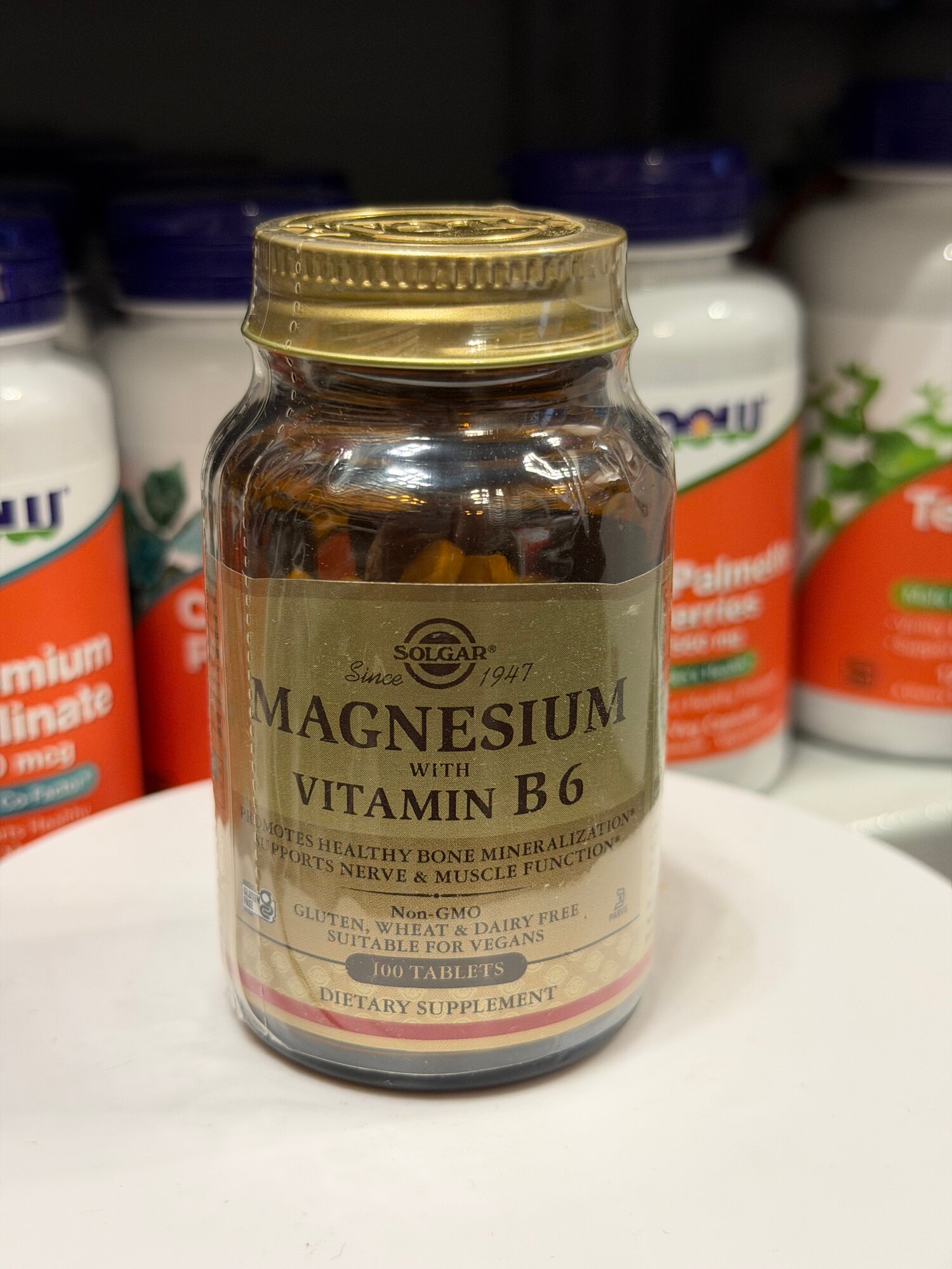 Solgar Magnesium with Vitamin B6 - Магний с витамином B6 100 таблеток