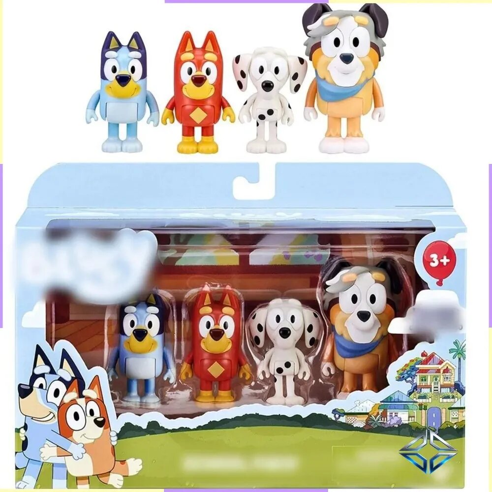 Игрушка-антистресс Bluey and Friends, мягкая игрушка, персонажи мультфильмов, 20 см