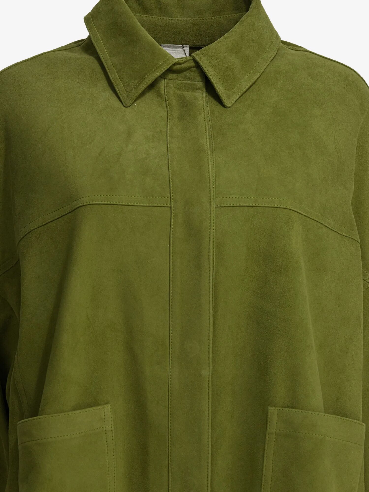 Куртка FURLING Suede patch-pocket jacket, размер 42, green — фото 1