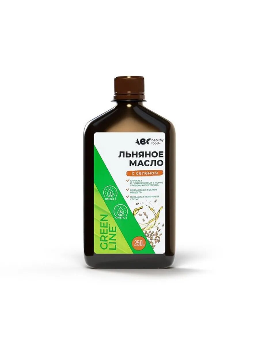 Льняное масло с селеном ABC Healthy Food 250мл