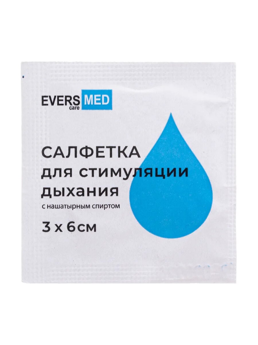 Салфетка для стимуляции дыхания Эвтекс 3 см х 6 см 1 шт