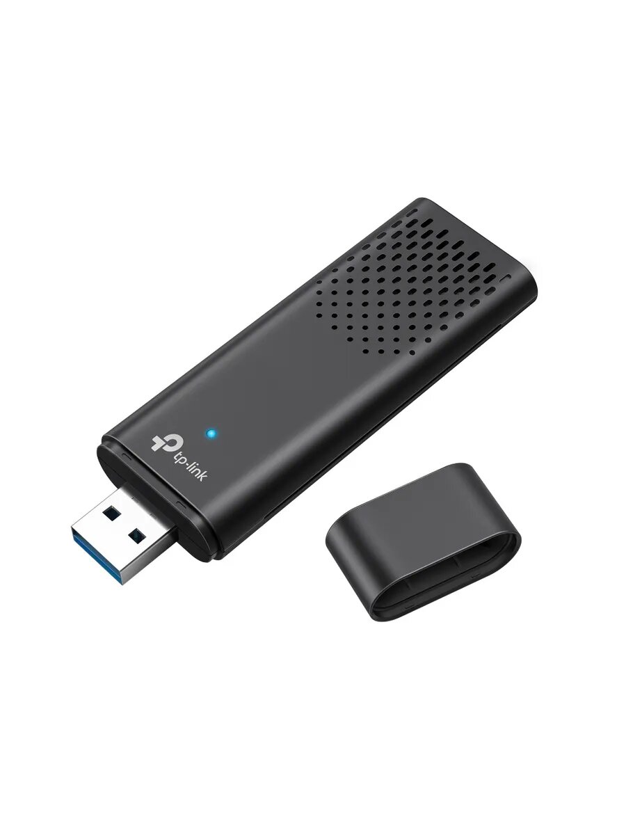 USB-адаптер TP-Link Archer TX20U, Wi-Fi AX1800, 2,4 ГГц/ 5 ГГц, до 1775 Мбит/с, USB 3.0, черный