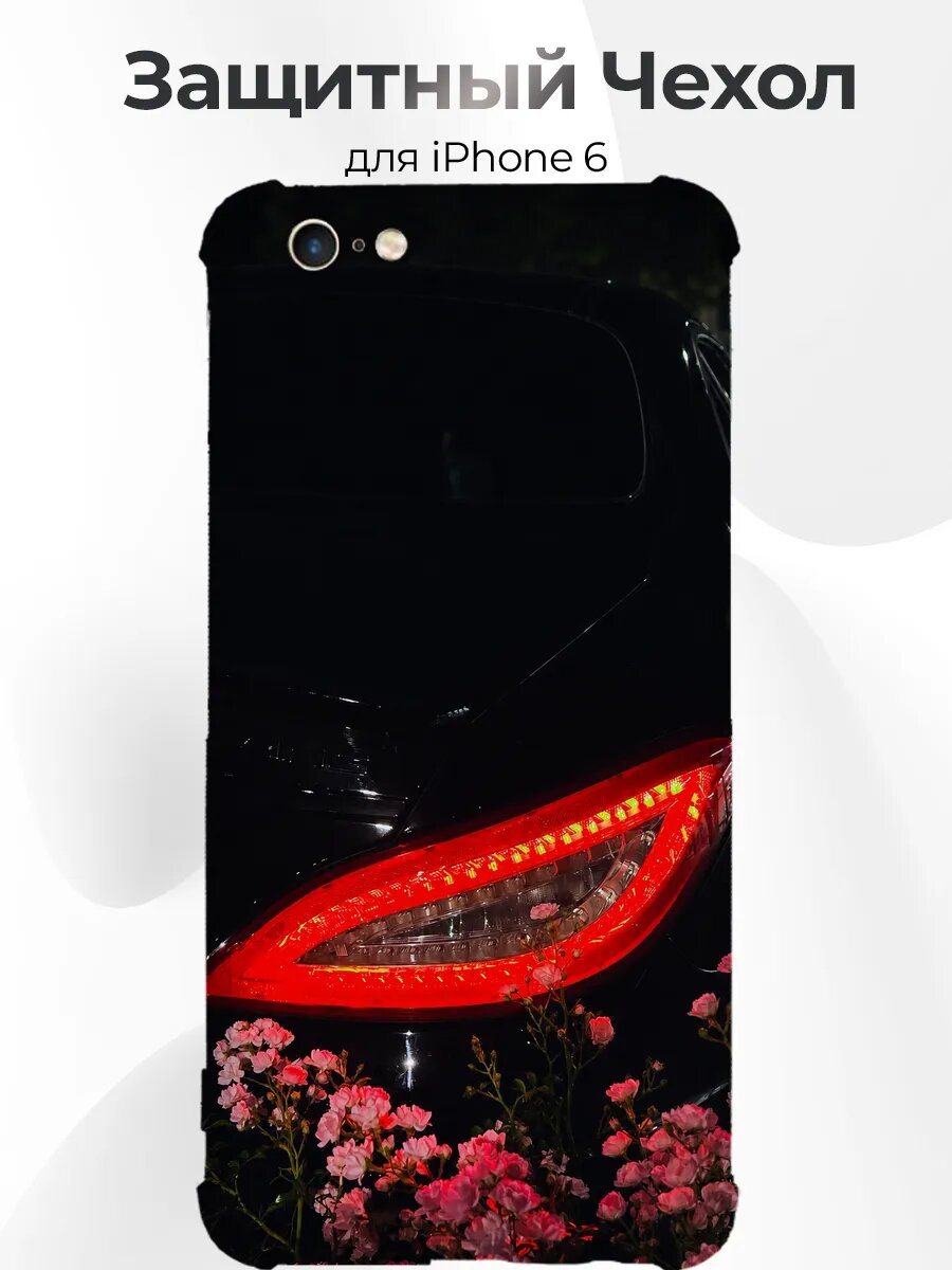 Чехол на iPhone 6/6s Mercedes CLS C218 Красный Фонарь