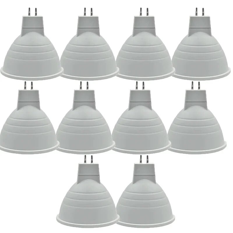 SONQIN светодиодные лампы GU10 MR16 6Вт теплый белый свет Серый, 10pcs MR16, Nature White, 38 degree