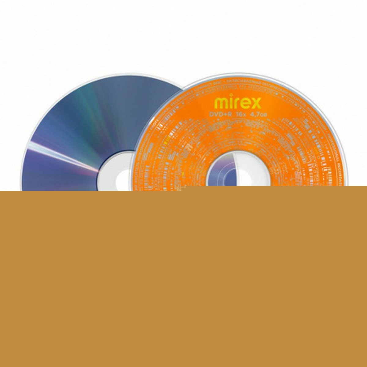 Оптический диск DVD+R Mirex 4.7Gb, 16x, бумажный конверт (UL130013A1C)
