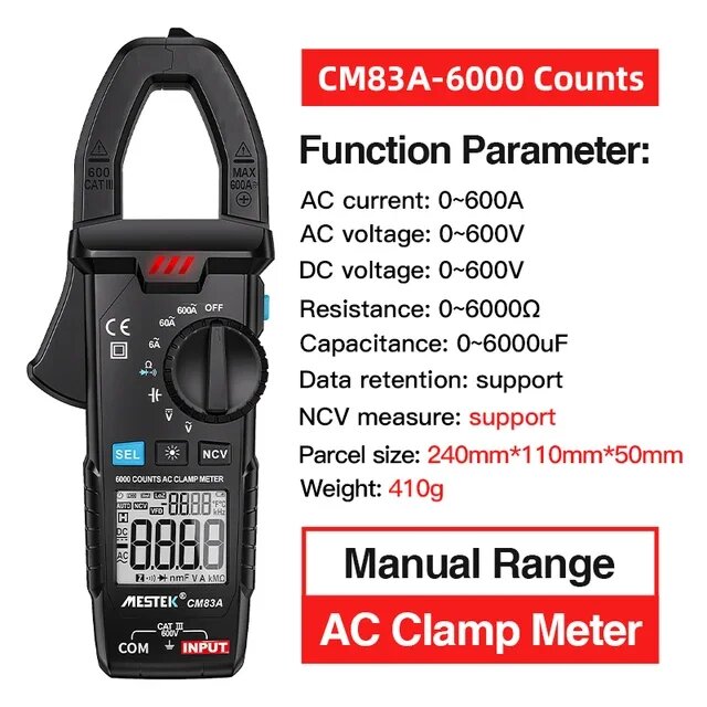 Mestek CM86B Токоизмерительные клещи 1000А CM83A 600A AC