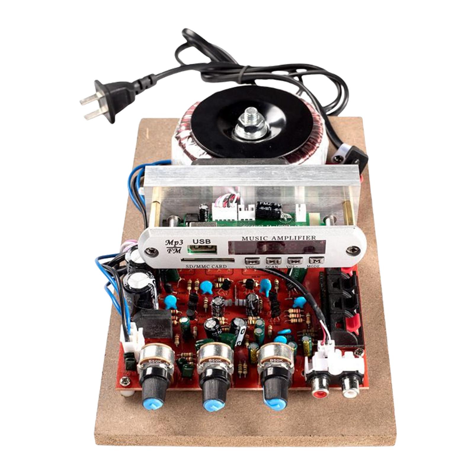 Плата усилителя мощности F06 с Bluetooth 5.0, HiFi стерео, DIY музыкальный усилитель, 220 В, регулятор громкости.
