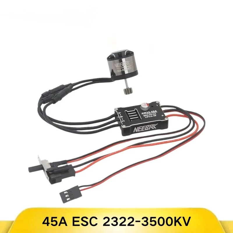 HawkSpeed ESC AM32-45A и мотор 2322-3500KV для краулеров MN99S MN168 MN82 MN78 1/12