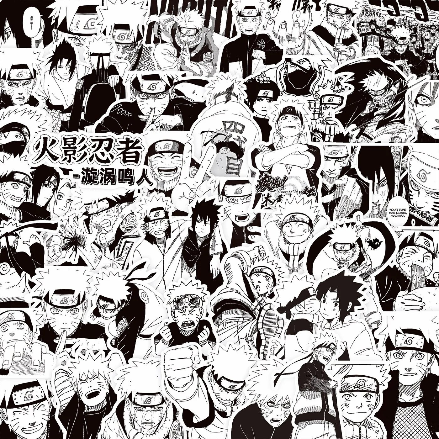 Наклейки Naruto Uzumaki Bandai Naruto 75pcs