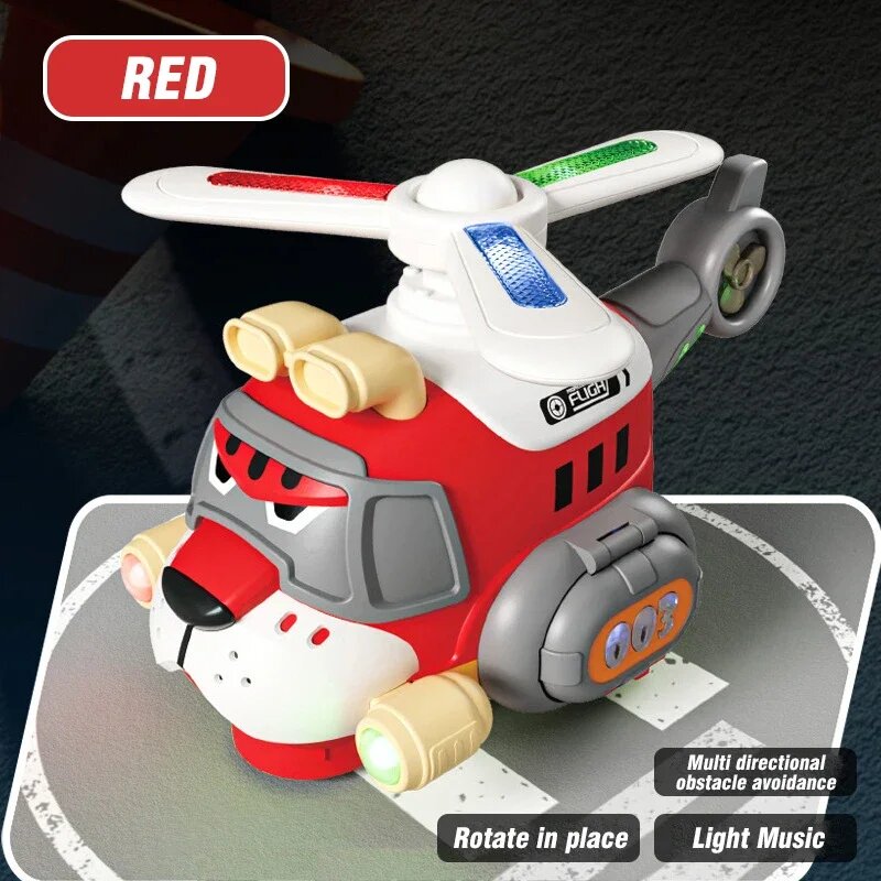 Детский электрический вертолет CONUSEA Тигр Красный, red