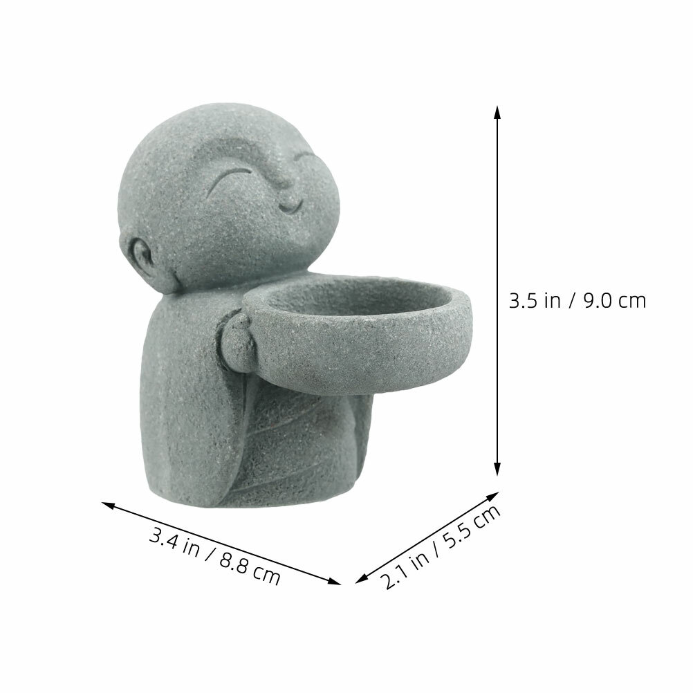 Подсвечник В Forme Будды Милый Статуэтка Держатель Телайт 9.00X8.80X5.50Cm