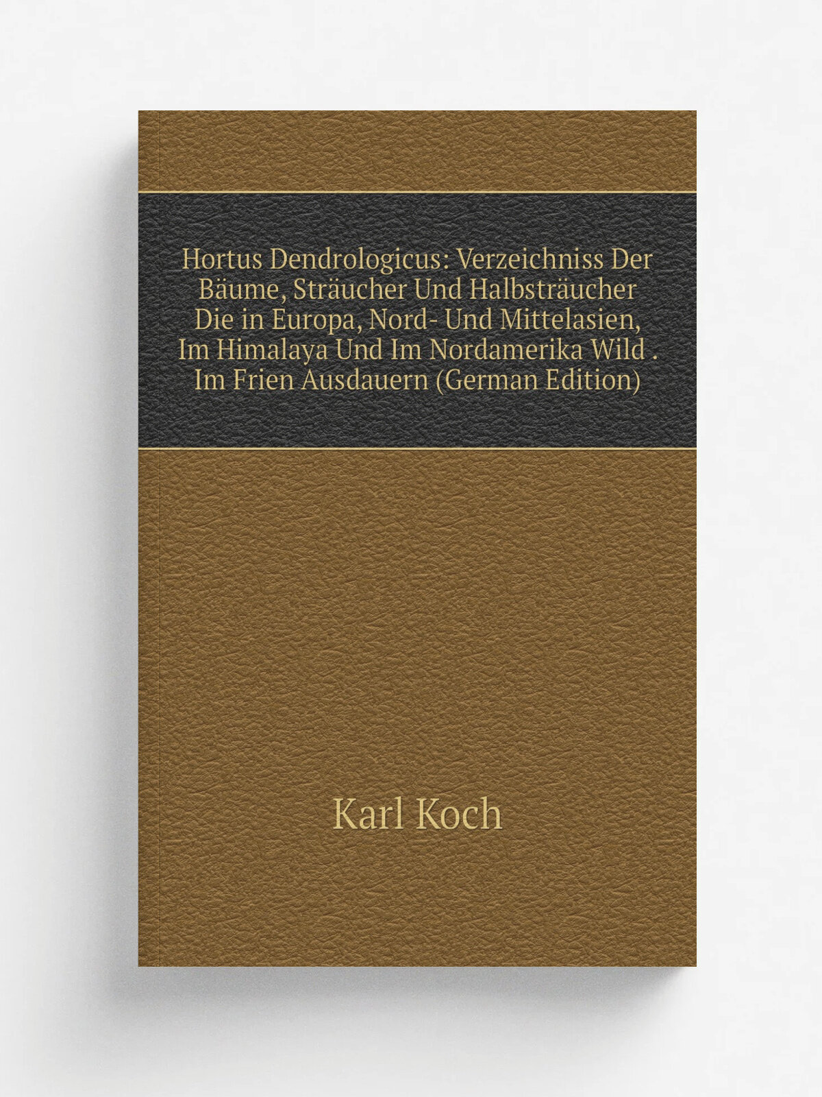 Hortus Dendrologicus: Verzeichniss Der B.ume, Str.ucher Und Halbstr.ucher Die in Europa, Nord- Und Mittelasien, Im Himalaya Und Im Nordamerika Wild …