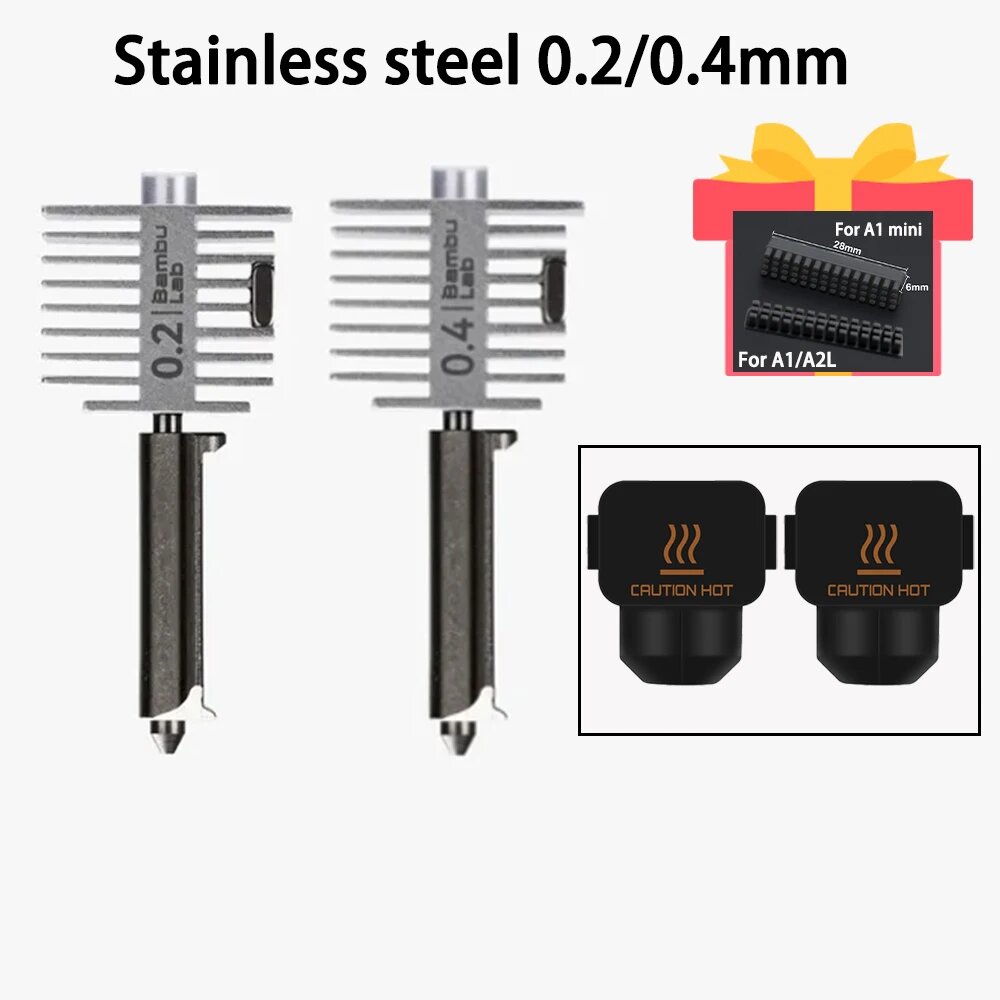 Hotend для Bambu Lab A1/A1 Mini/A2L 0.2/0.4 мм, KIT C