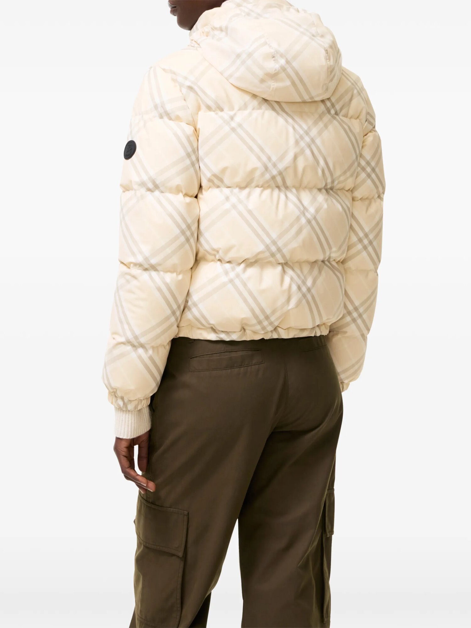 Куртка BURBERRY Check Ambleside puffer jacket, размер L — фото 1