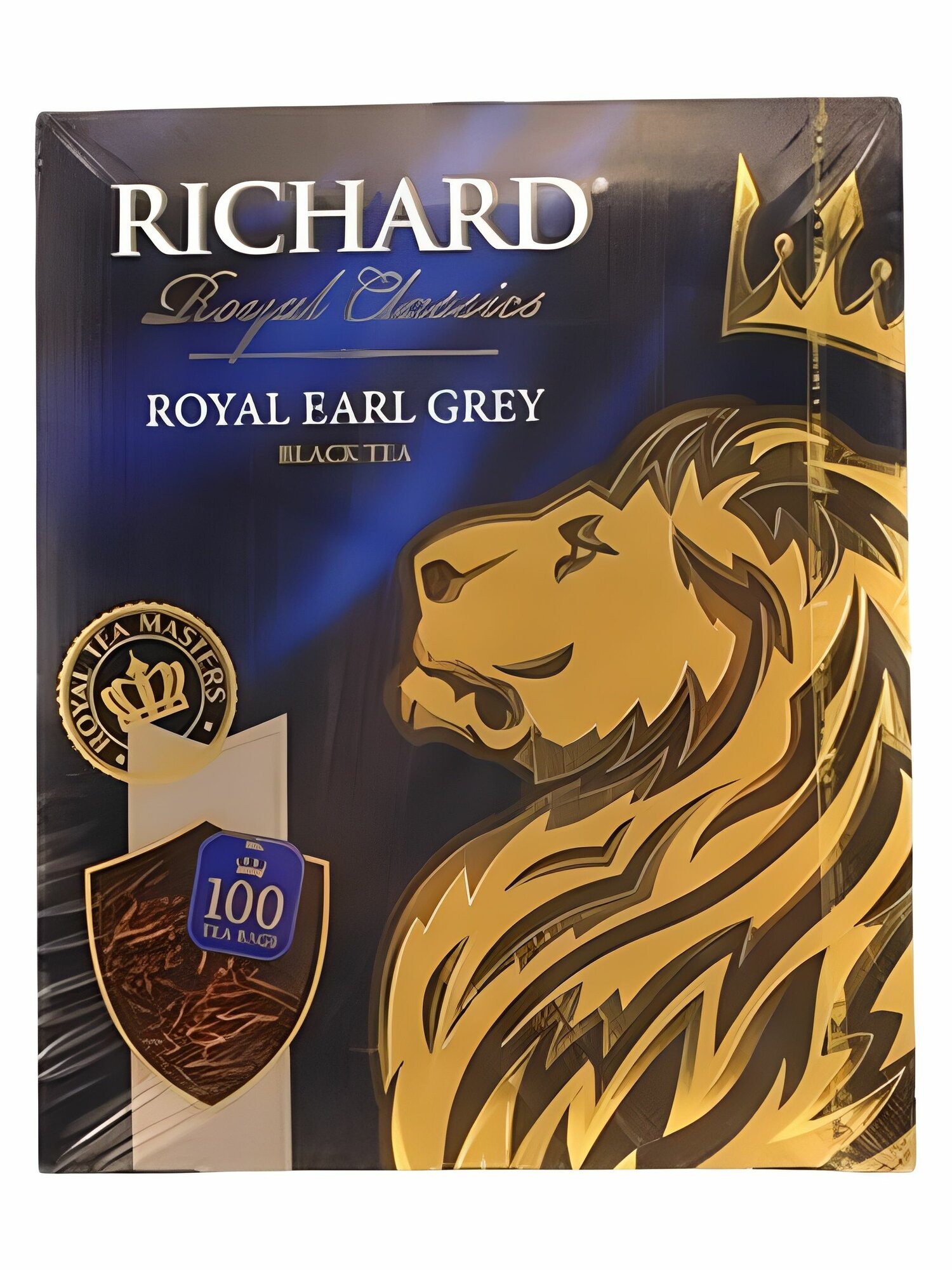 Чай черный RICHARD Royal Earl Grey Цейлонский с ароматом бергамота байховый, 100пак