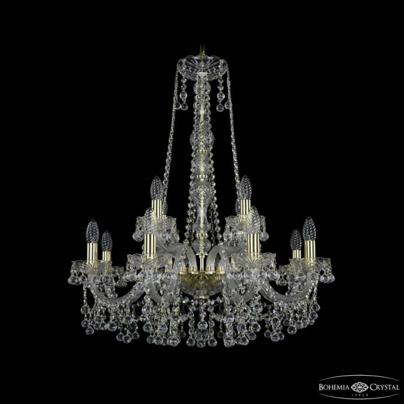 Подвесная люстра Bohemia Ivele Crystal 1409 1409/8+4/240/h-77 G