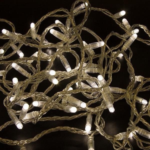 Гирлянда светодиодная NEON-NIGHT Нить 10 м, 200 LED, прозрачный ПВХ