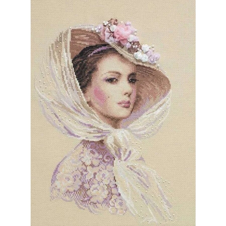Набор для вышивки крестом Amishop DIY "Сиреневый вечер" 18CT Counted canvas