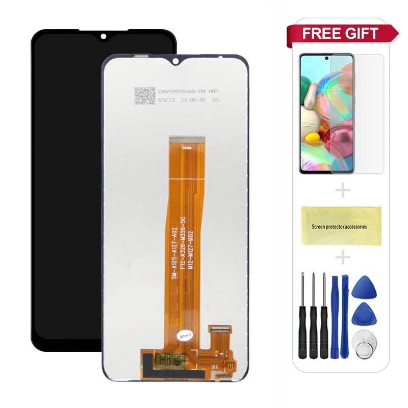 Для Samsung Galaxy A12 A125F A125F/DS дисплей ЖК-сенсорный экран с рамкой дигитайзер Замена в сборе Ремонт