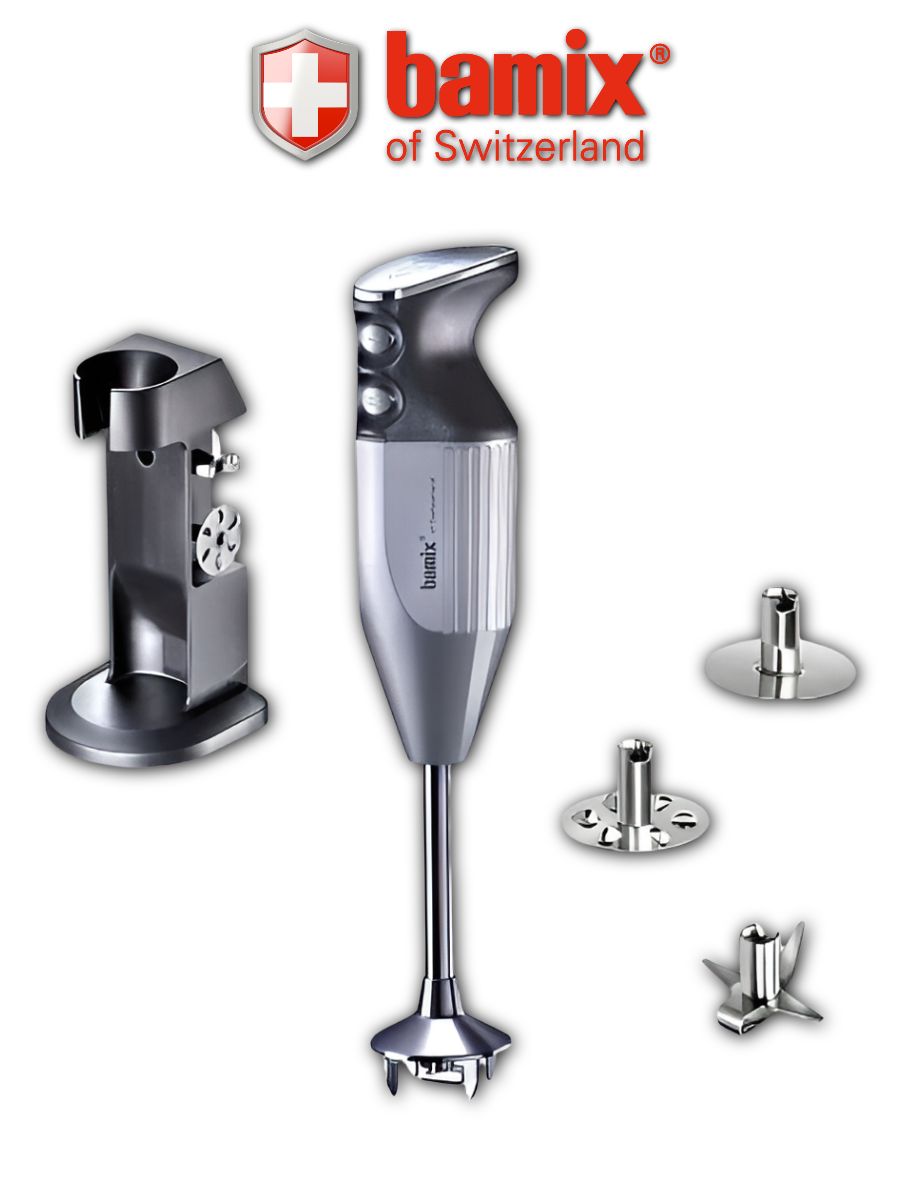 Блендер Bamix M200 Deluxe Silver-Black 1010.006