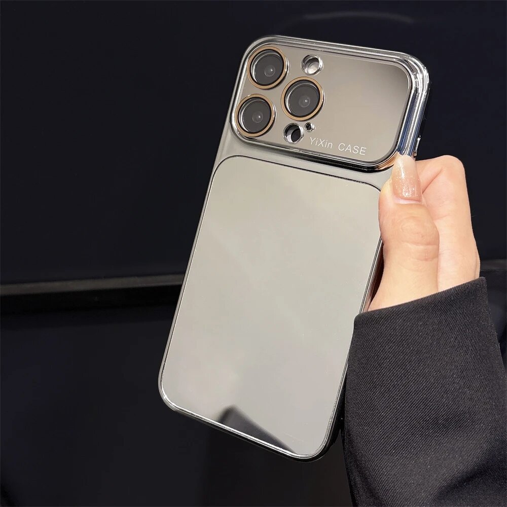 Блестящий чехол-зеркало для iPhone 17 Pro Max, 17 Air, 16, 15, 14, 13, 12 Pro Max iPhone17 Про Макс
