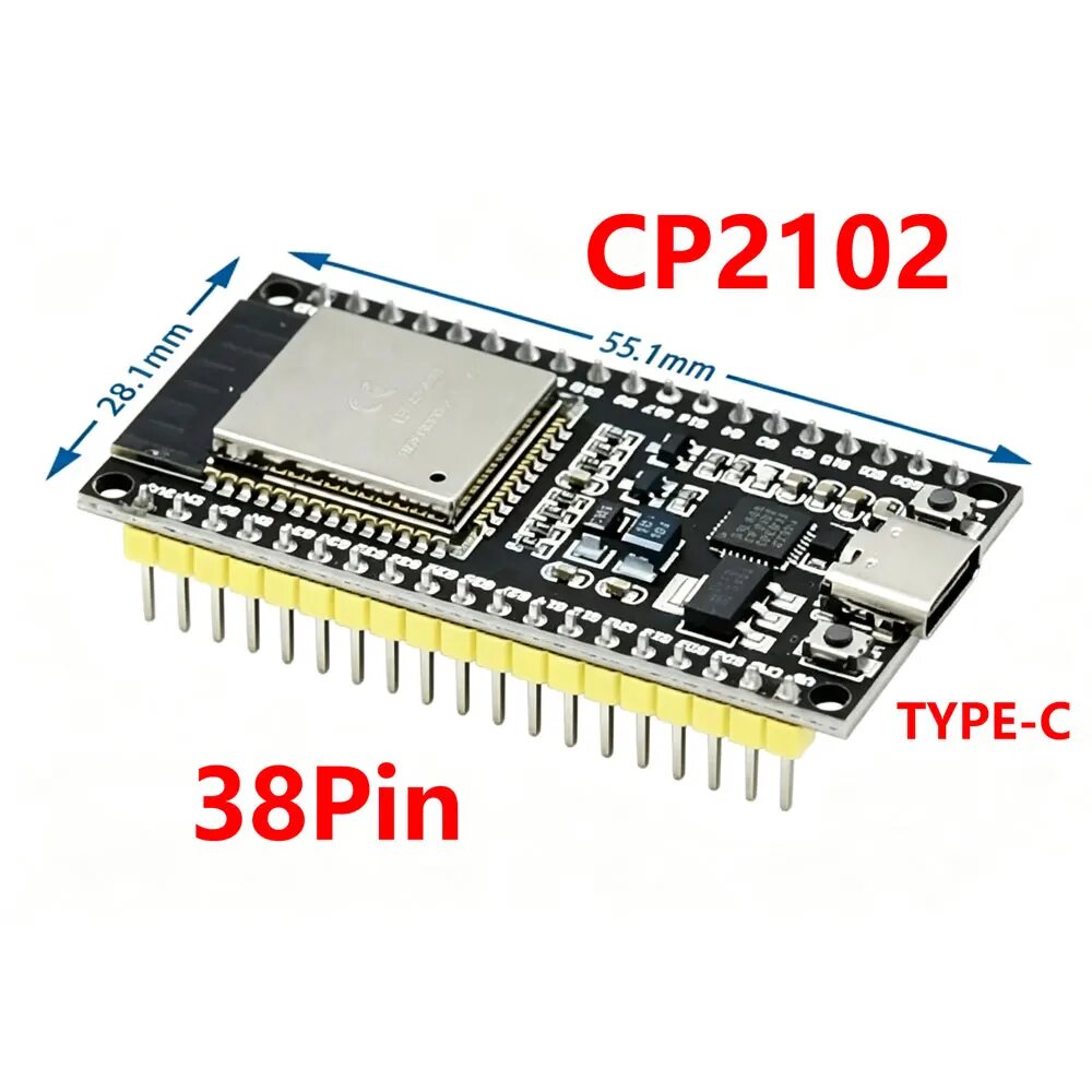 ESP32S CP2102 TYPE-C 38pin Модуль