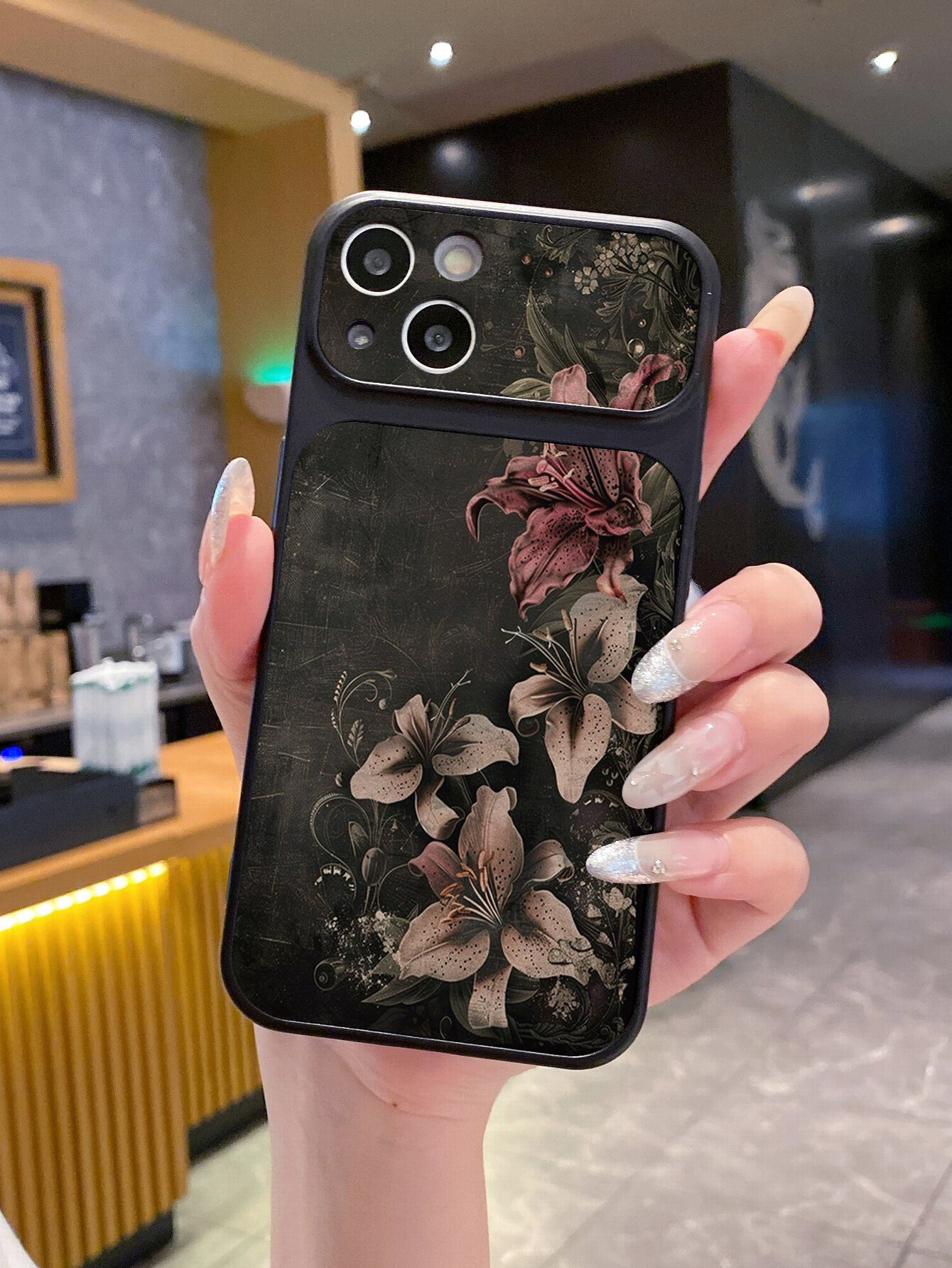 Чехол для iPhone 13(айфон 13) из двух частей из искусственной кожи, роскошный ретро-цветок, мягкая обложка