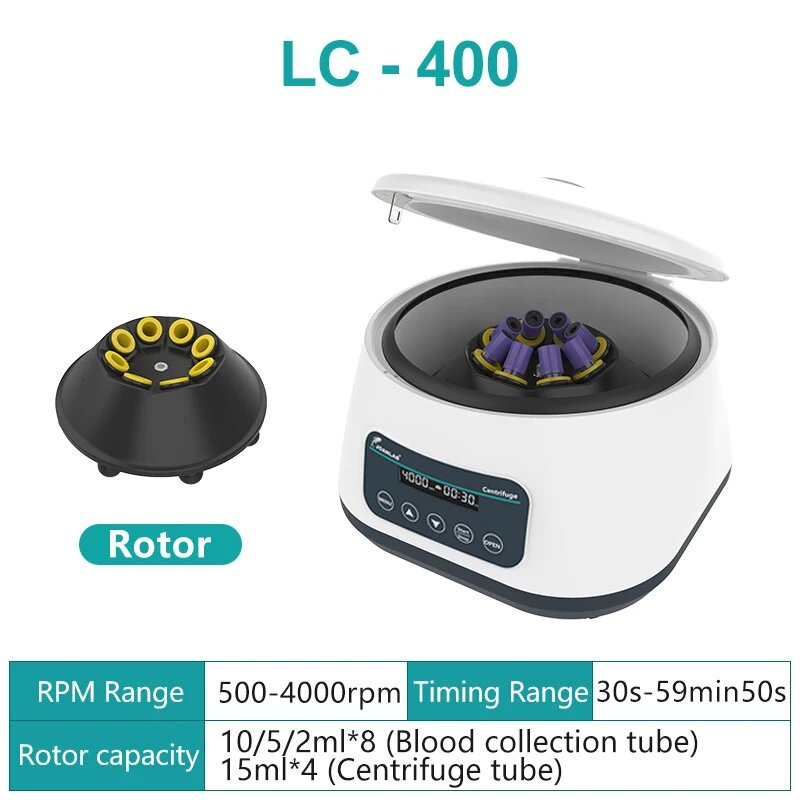 JOANLAB LC400 Центрифуга для крови, RPM 500-4000, EU Plug